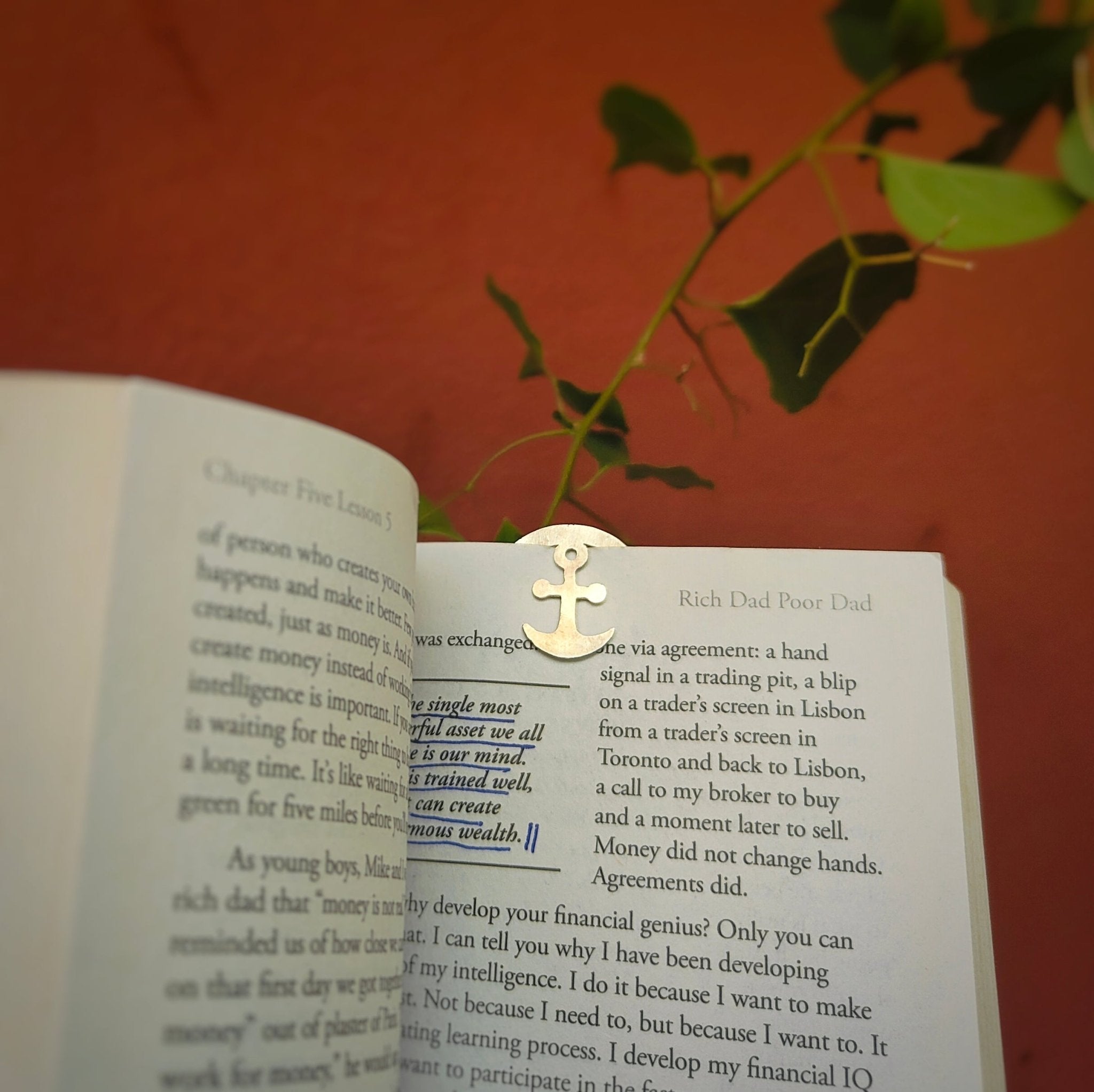 Anchor Bookmark in Silver-92.5 Silver Stylish Bookmark – Quirksmith