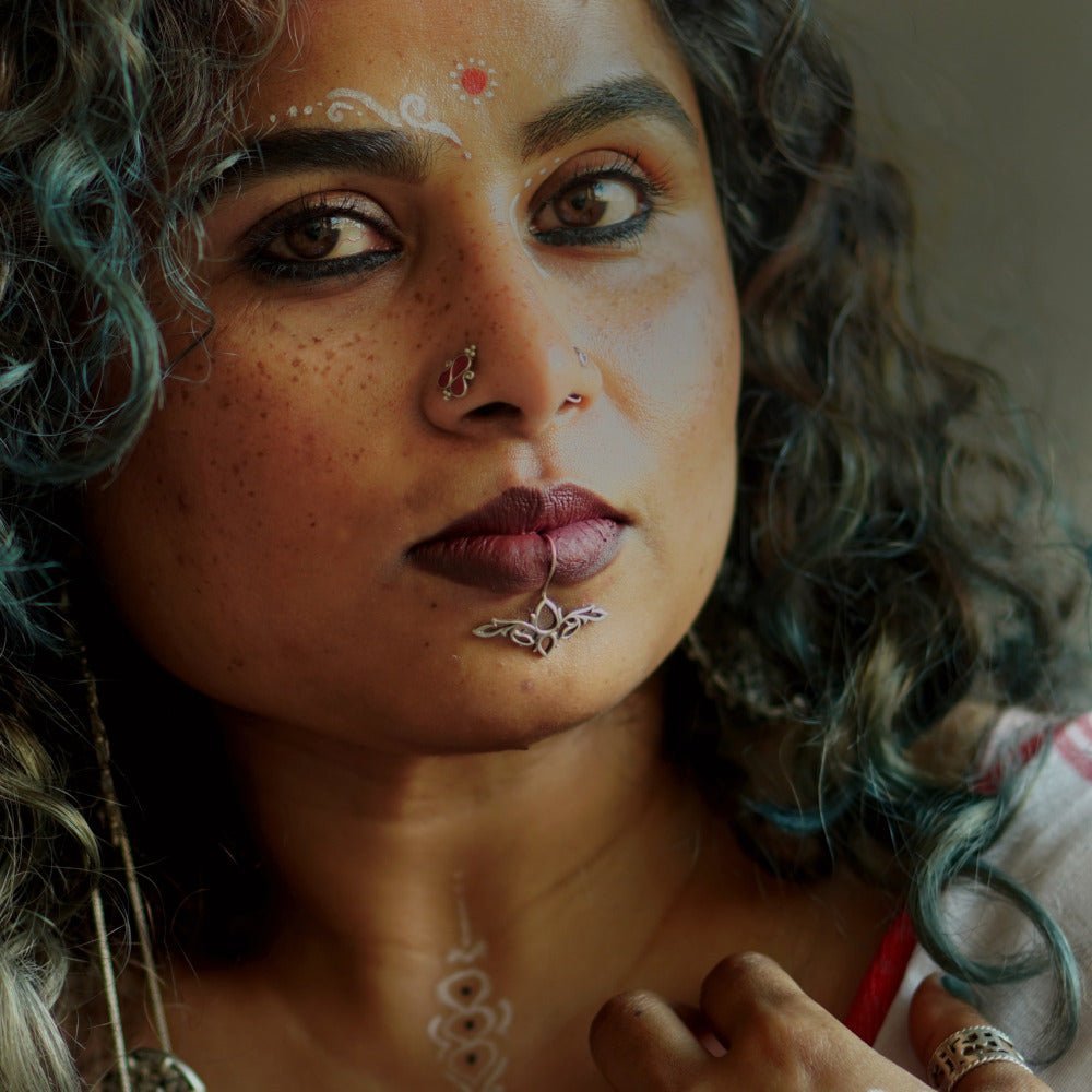 Buy Clip on Lip Ring Online In India - Aparajita Lip Clip - Quirksmith