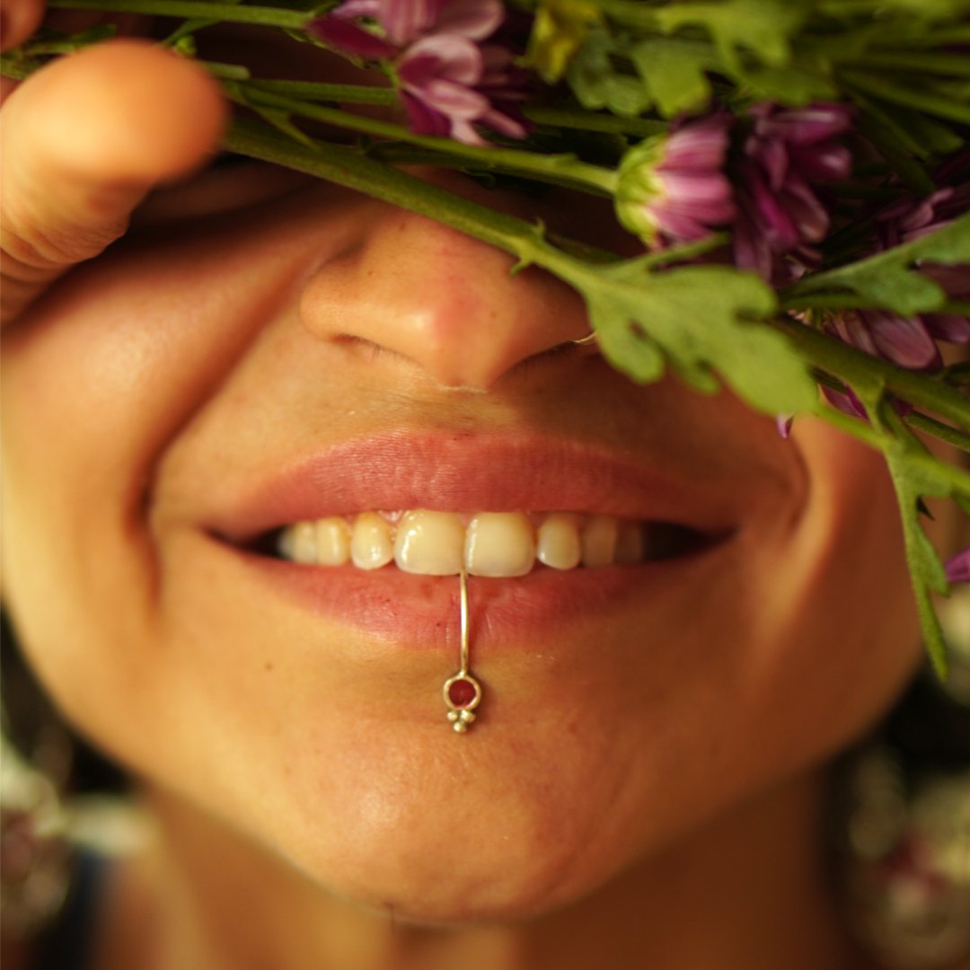 Buy Clip on Lip Ring Online In India - Bindu Lip Clip - Quirksmith