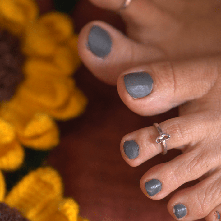 Traditional Indian Toe Ring-Statement Adjustable Toe Ring – Quirksmith